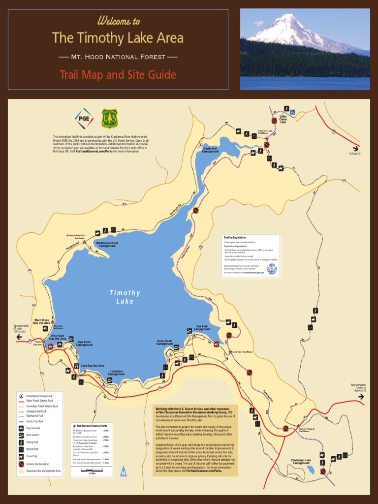 The Timothy Lake Area: Welcome To | PDF | Trail | United States Forest ...