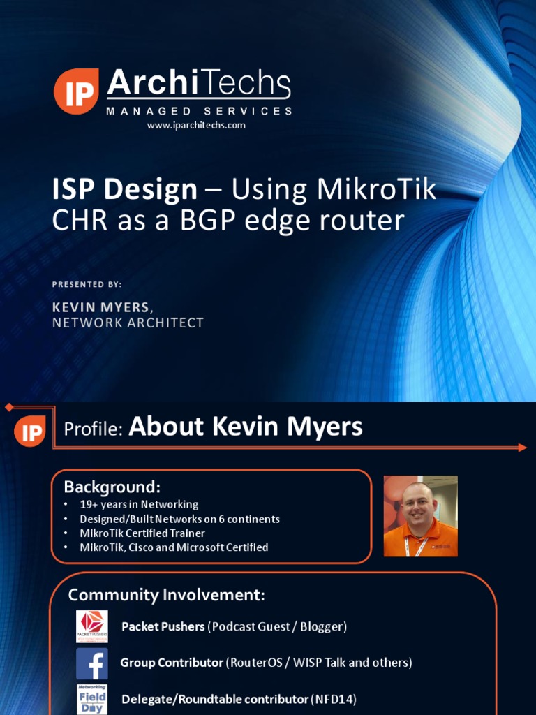 Isp Design - Using Mikrotik: CHR As A BGP Edge Router | PDF | Router ...