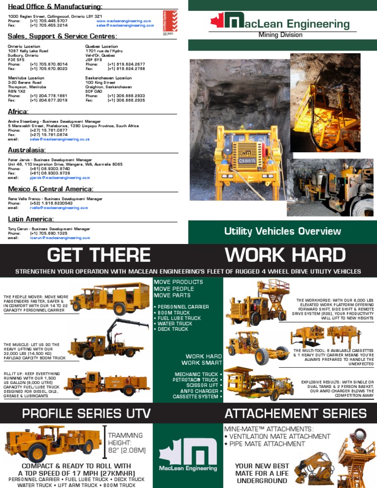 MacLean Engineering Utility Vehicle Overview | PDF | Truck | Wheeled Vehicles