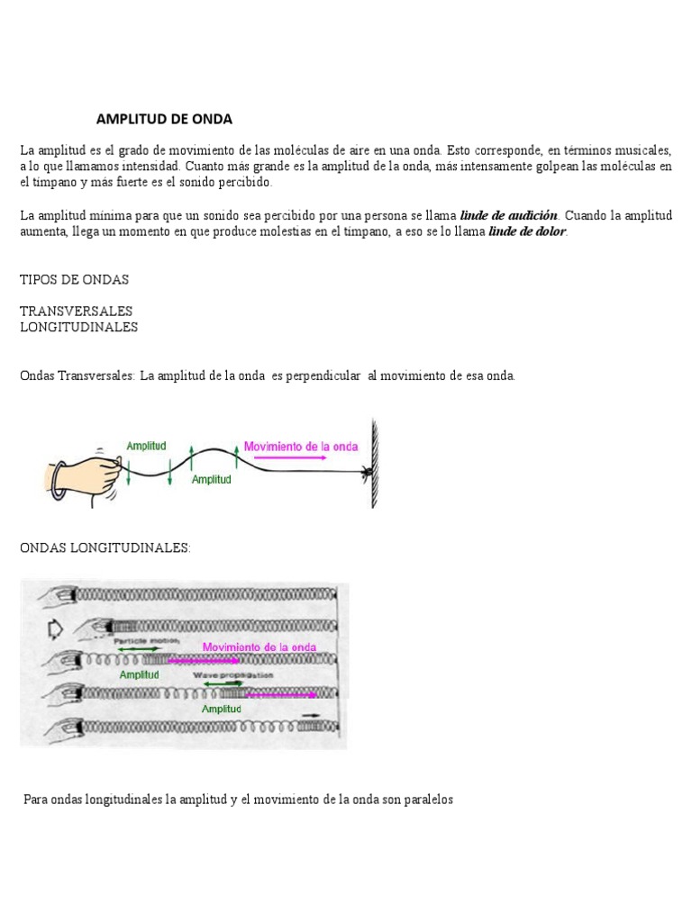 Amplitud de Onda y Sonido | PDF | Olas | Sonido
