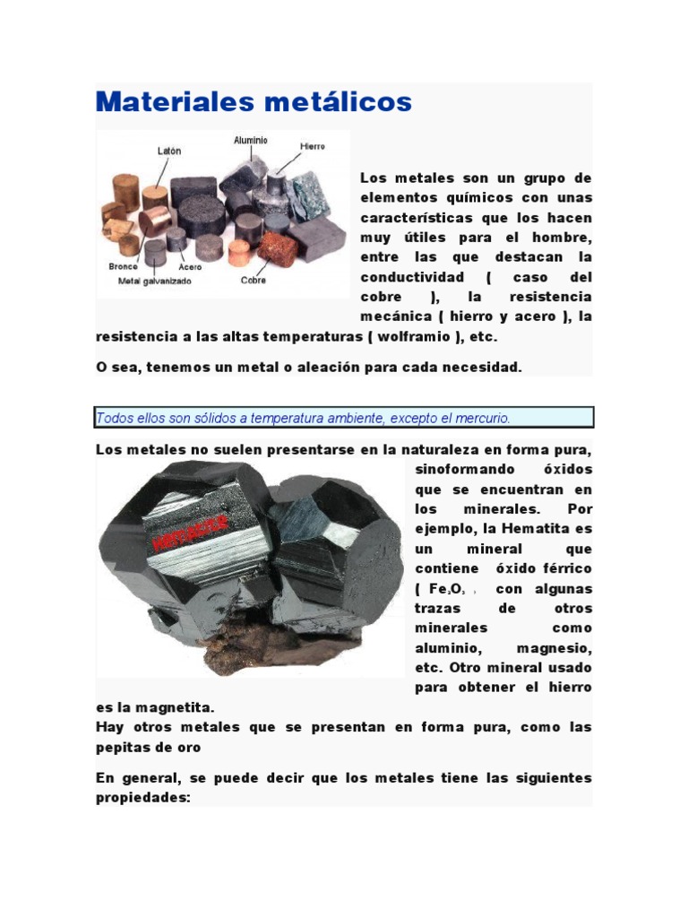 Metales de transición y sus usos | PDF | Acero | Rieles