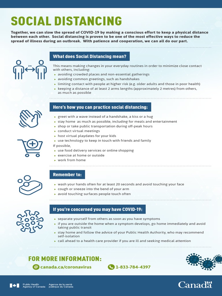 Social Distancing Infograph Eng | PDF | Medicine | Public Health