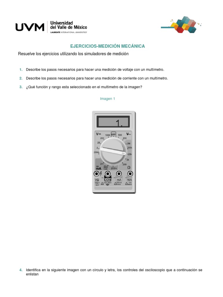 U4 Ejercicios Herramientas Medicion | PDF