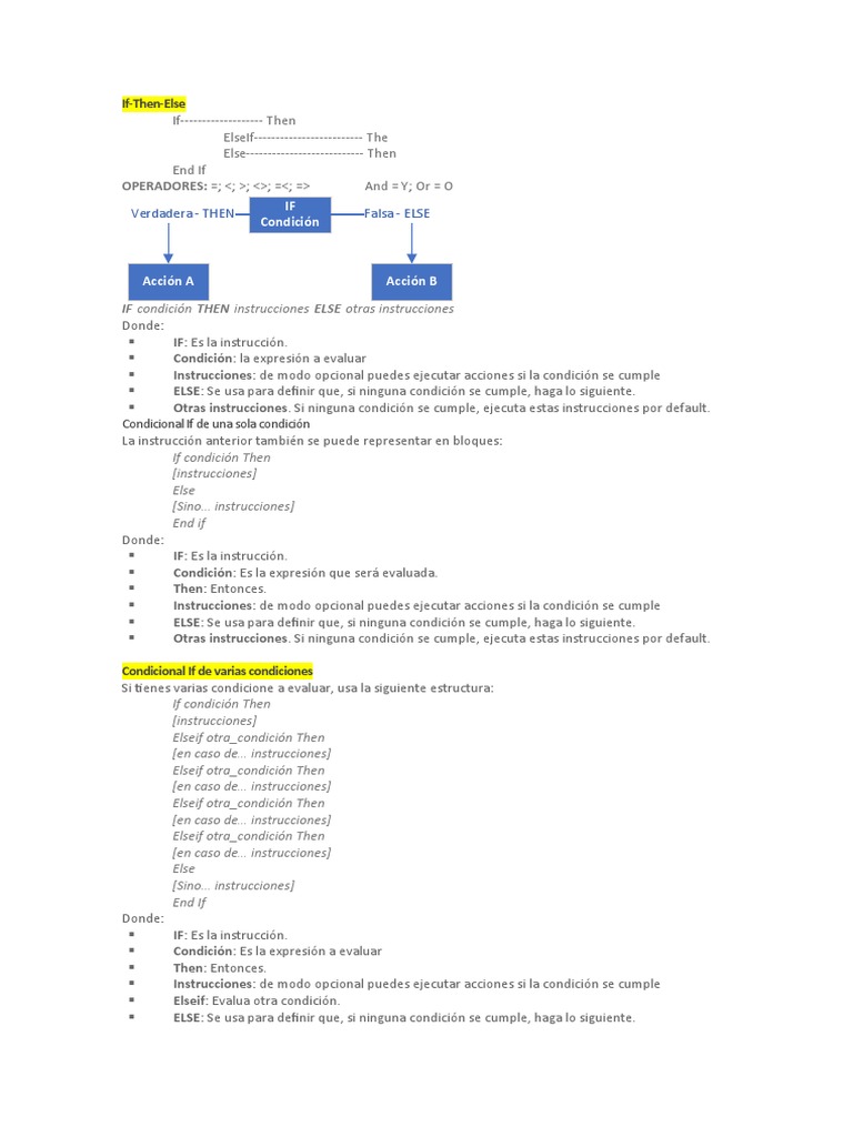 Uso de If Then Else... | PDF | Flujo de control | Programación de computadoras