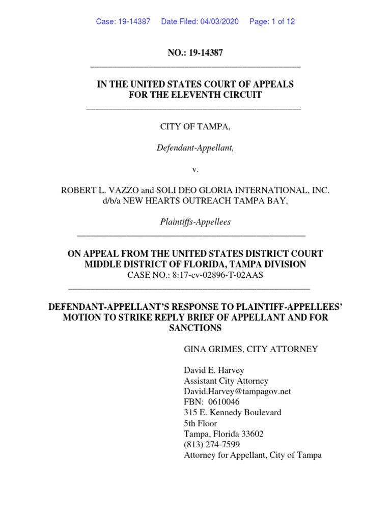 Response To Motion To Strike Reply Brief of Appellant | Download Free ... Response To Motion To Strike Reply Brief of Appellant | Download Free ...