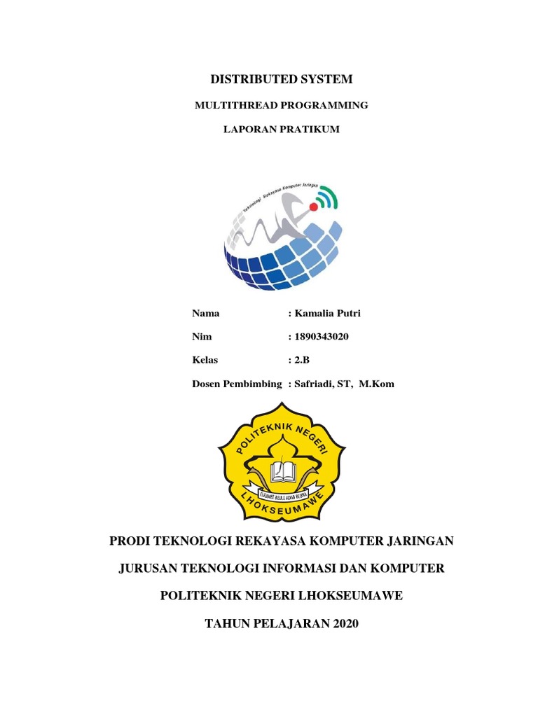 Laporan Praktikum Distributed System (Multithread Programming) | PDF