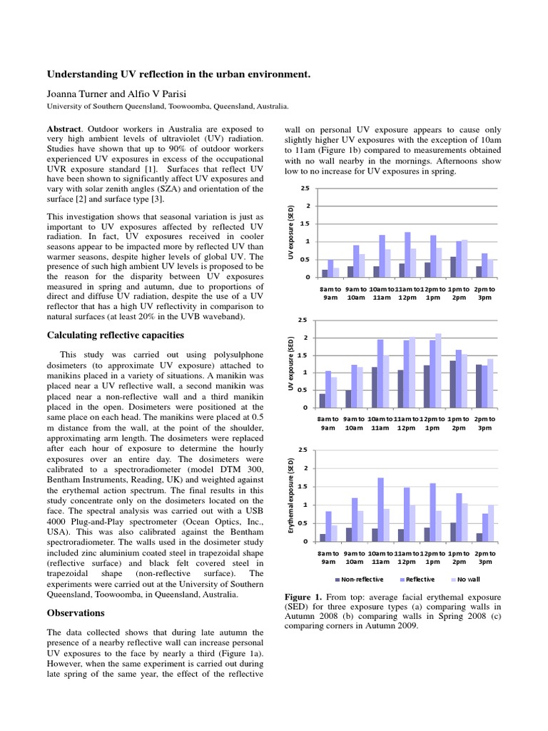 Understanding Uv Reflection in Urban Environment PDF | PDF ...