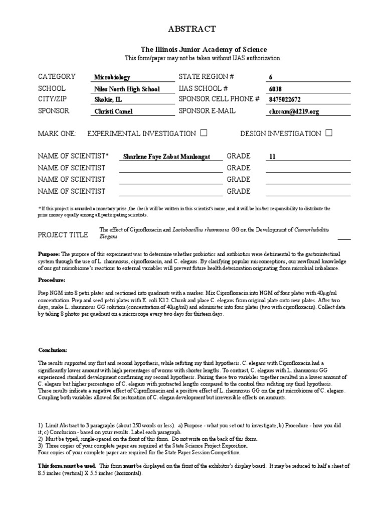 Sirs 2020 Abstract | Download Free PDF | Growth Medium | Experiment