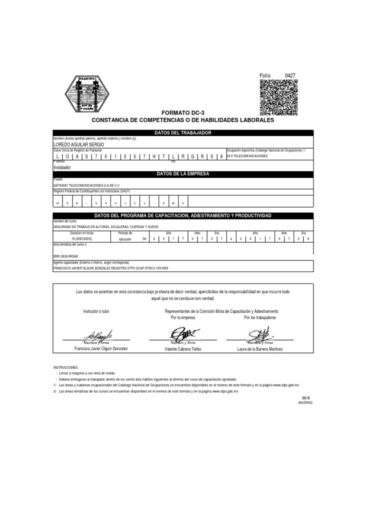 DC-3 Alturas 427 LOREDO AGUILAR SERGIO PDF | PDF