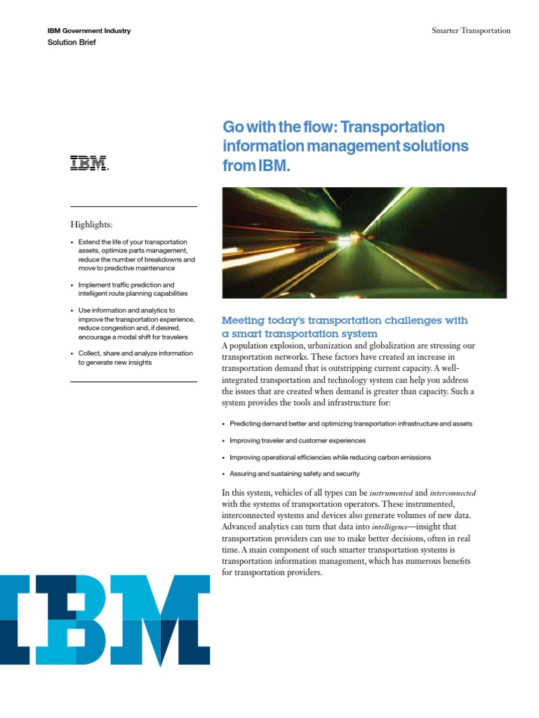 Go With The Flow: Transportation Information Management Solutions From ...