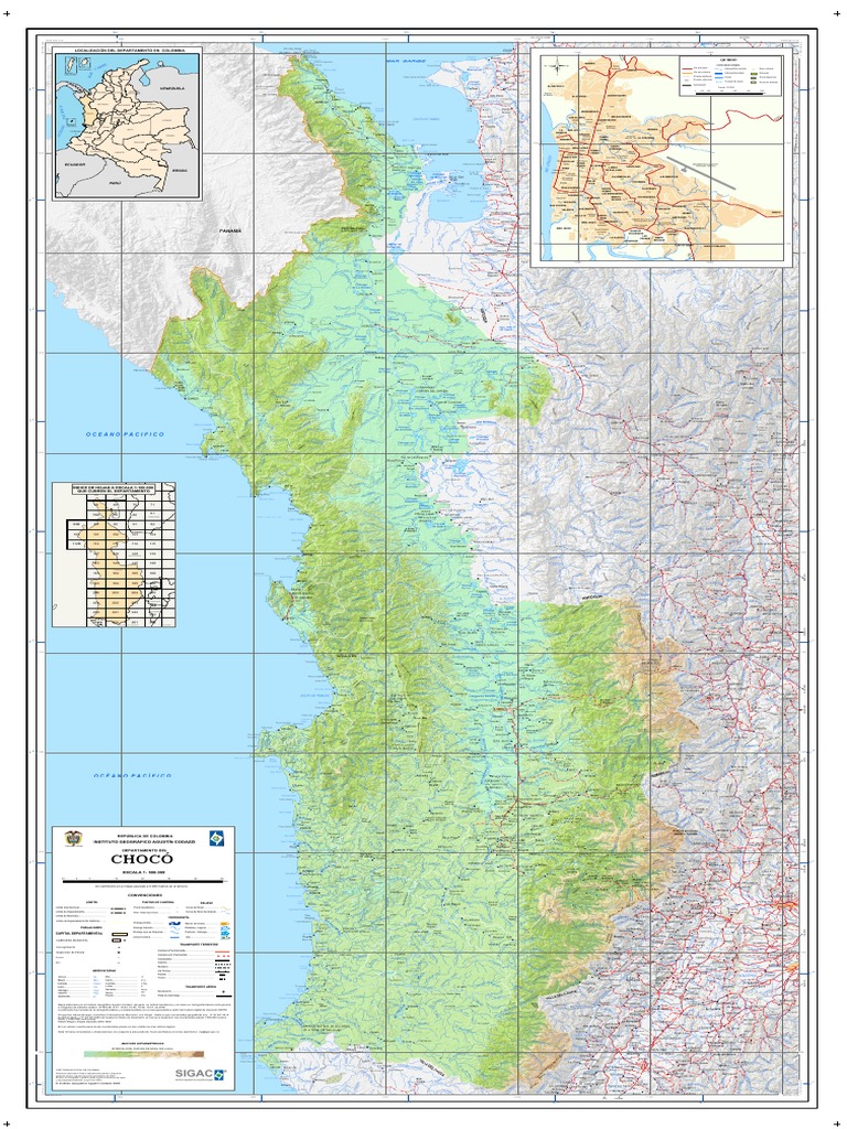 Choco - Mapa Departamental | PDF | Colombia