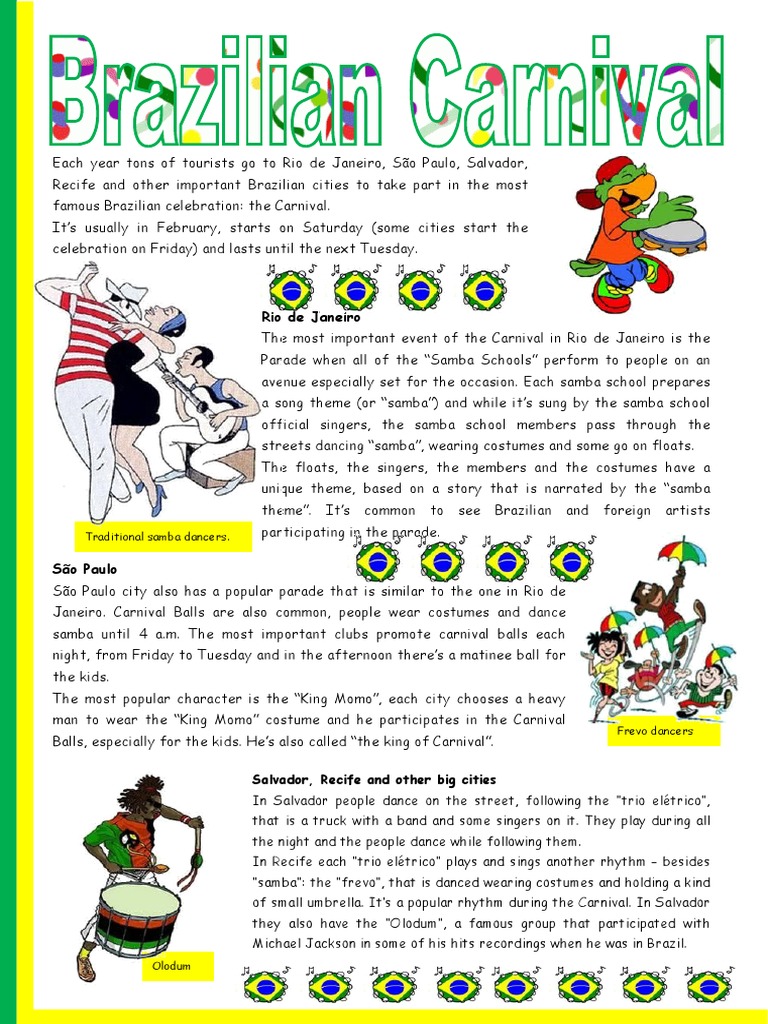 Intercultural Activity Level III Brazilian | PDF | Carnival ...