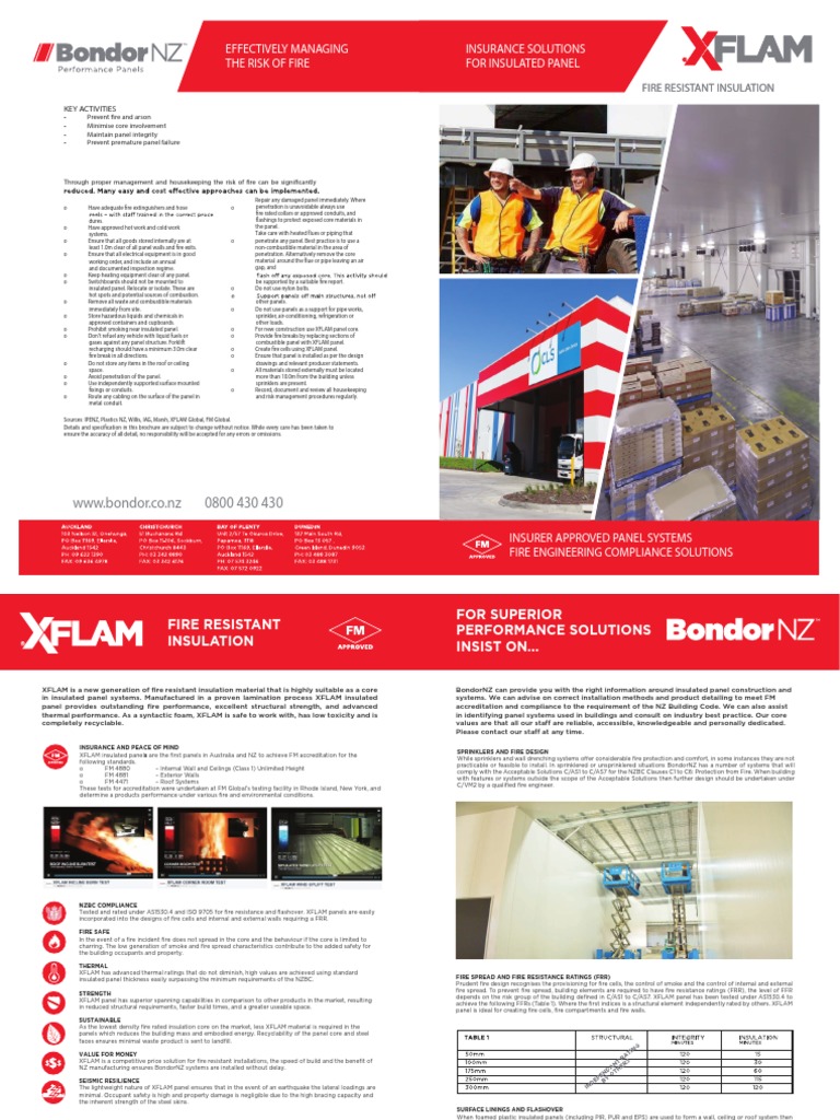 BondorNZ XFLAM ForInsurance | PDF | Building Insulation | Fires