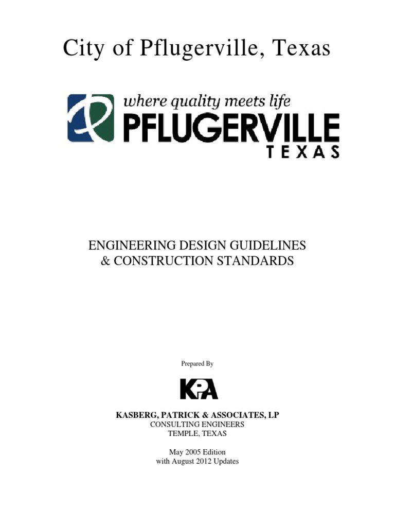 Engineering Design Guidelines and Construction Standards - 2012 ...