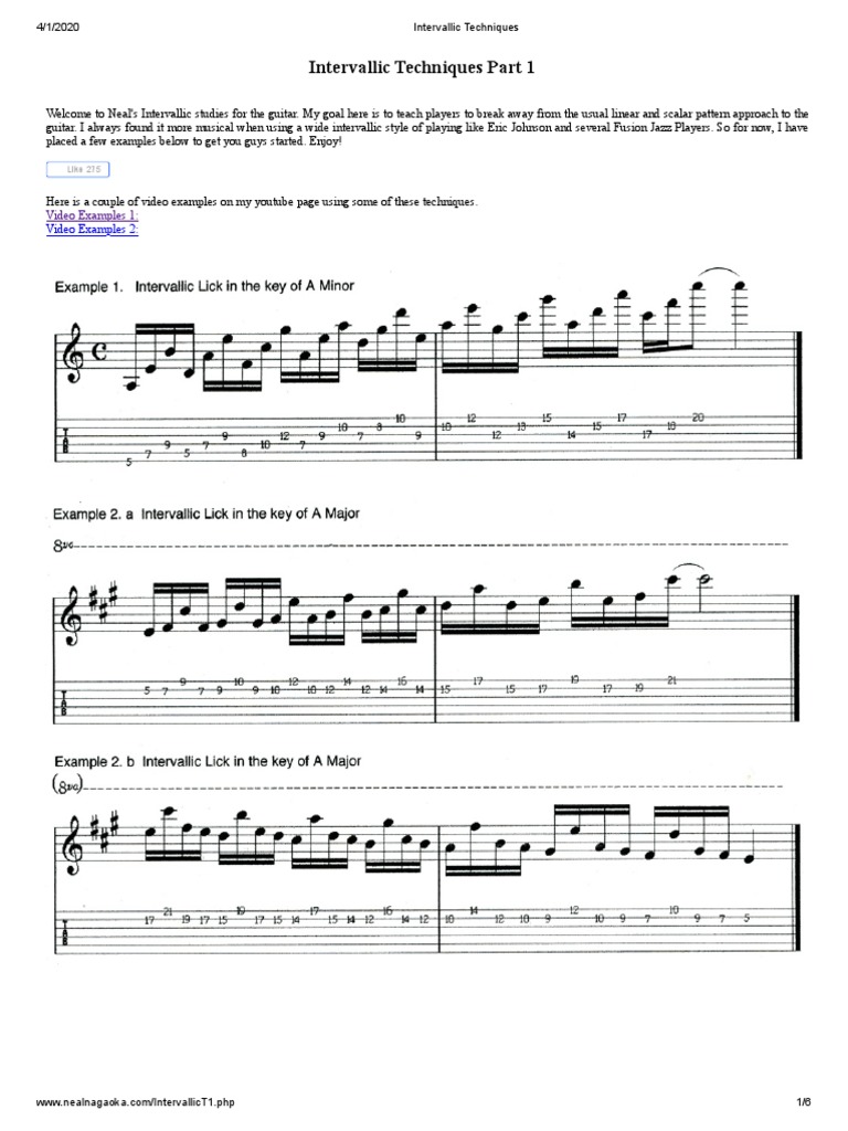 Intervallic Techniques PDF | PDF