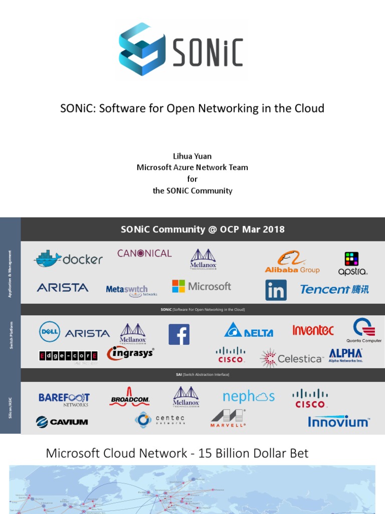 Sonic: Software For Open Networking in The Cloud | Download Free PDF | Device Driver | Cloud ...