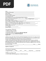 U.S. Customs Form: CBP Form I-418 - Passenger List - Crew List | PDF ...