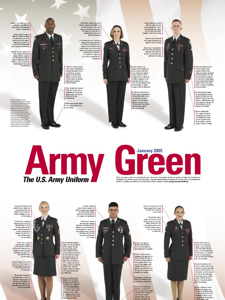 The U.S. Army Uniform Placement Guide: Detailed Instructions for Proper ...
