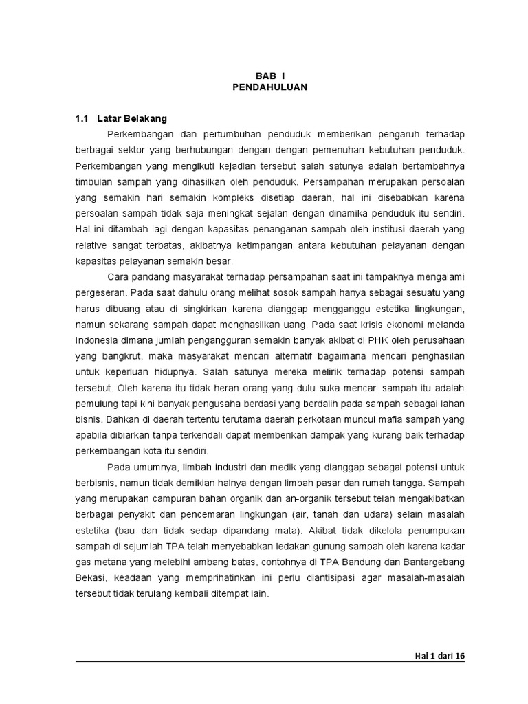 Masterplan Persampahan Kabupaten Sumedang | PDF | Sains & Matematika