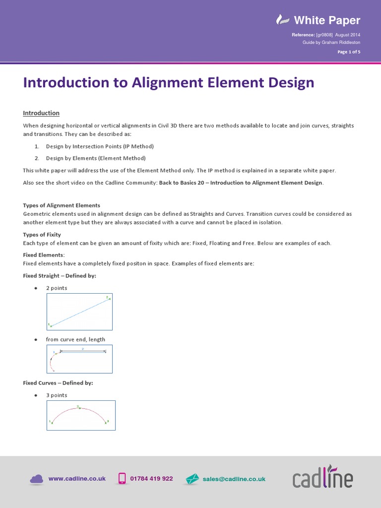 Alignment Design by Elements | PDF | Curve | Mathematical Analysis