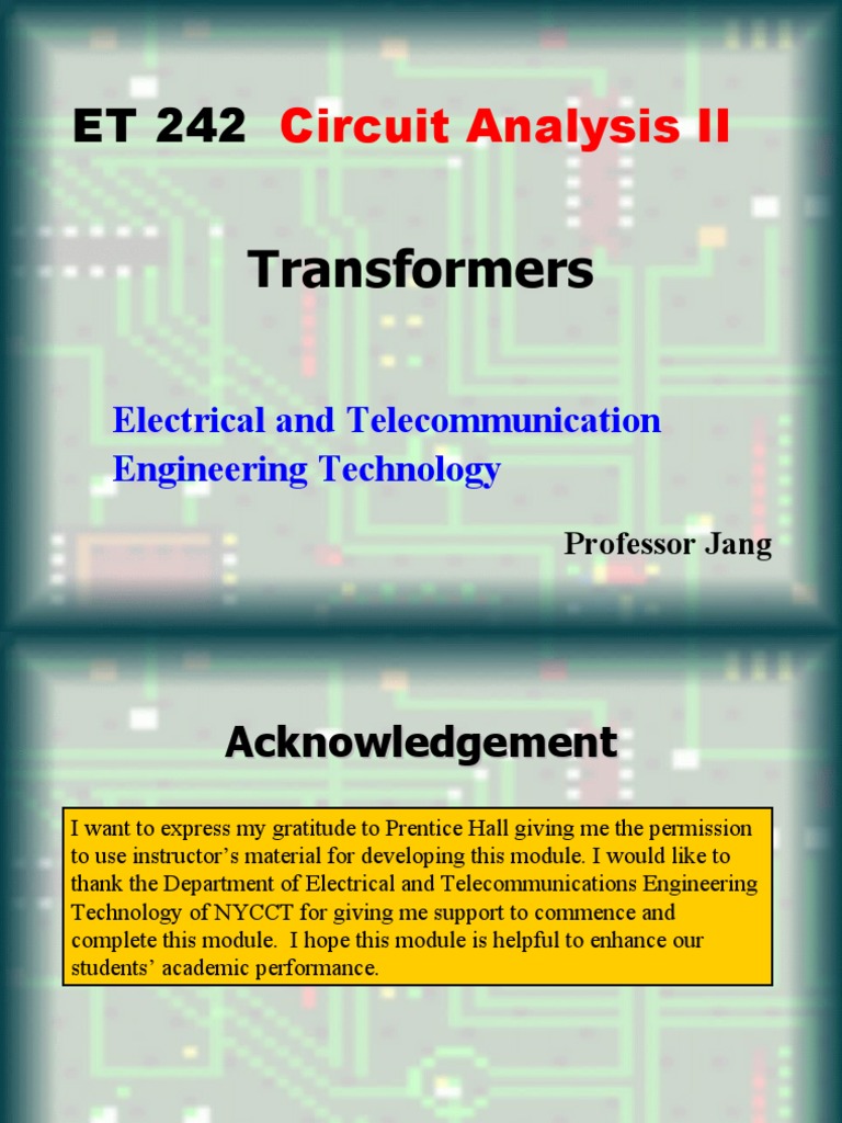 Circuit Analysis II: Transformers | PDF | Inductance | Inductor
