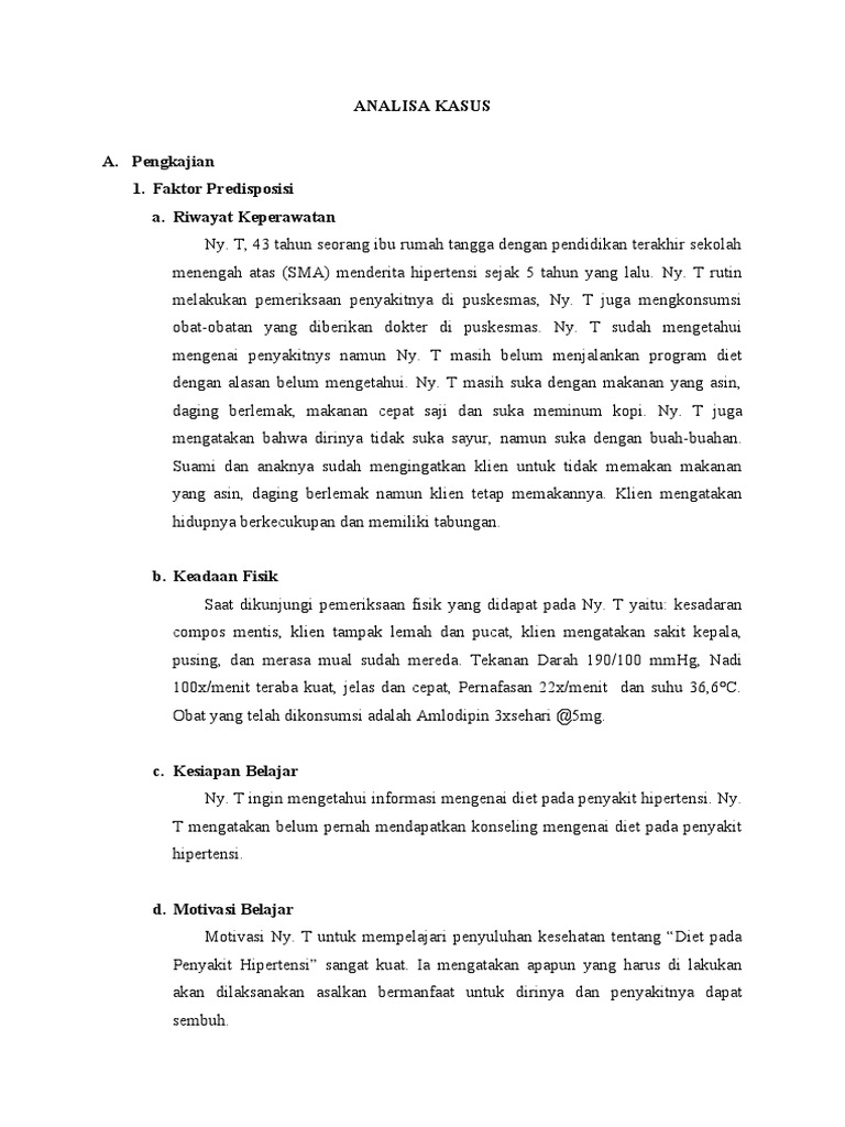 Sap Diet Hipertensi | PDF