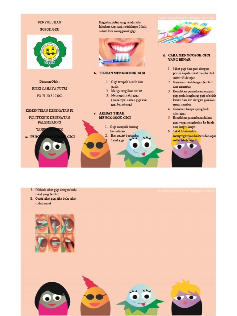 Leaflet Gosok Gigi | PDF