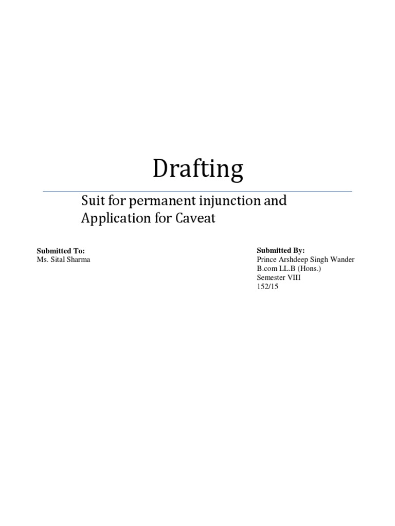 Law Students: Drafting Injunctions | PDF | Injunction | Law Of Obligations