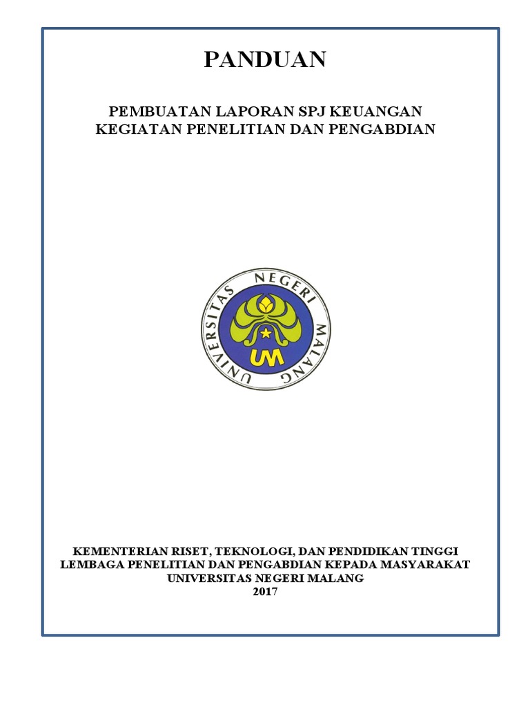 Panduan Laporan SPJ Keuangan | PDF