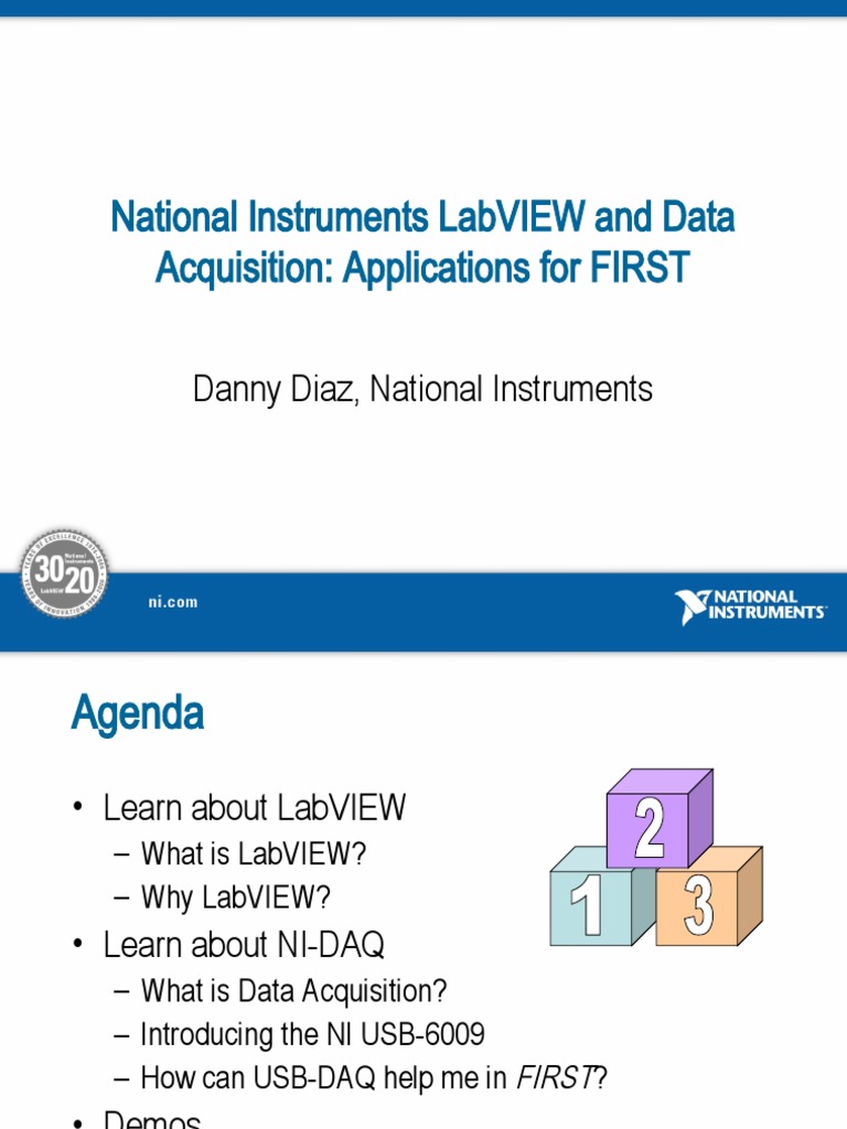 National Instruments Labview and Data Acquisition: Applications For First | PDF | Data ...