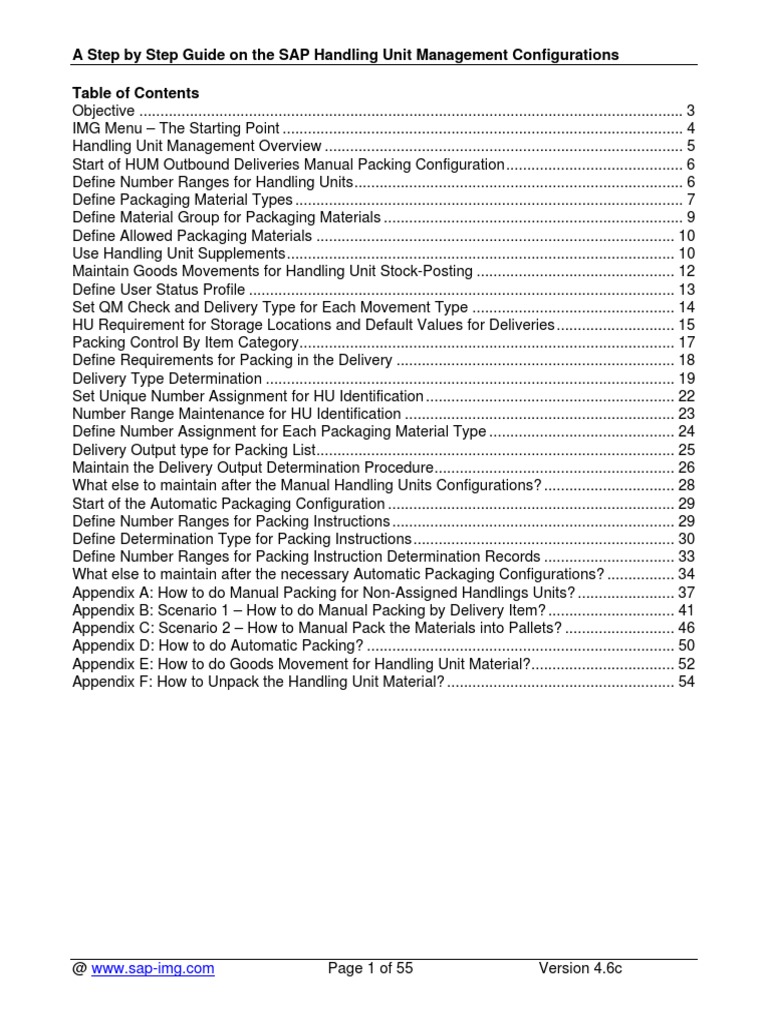 A Step by Step Guide On The SAP Handling Unit Management Configurations ...