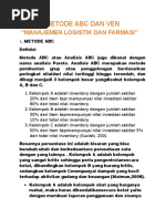 Metode Analisa ABC Dan VEN Beserta Contoh | PDF