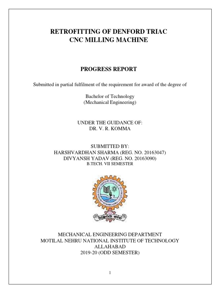 Progress Report E Pdf Pdf Numerical Control Machining