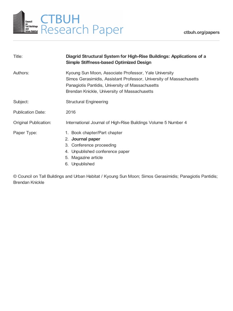 3083 Diagrid Structural System For High Rise Buildings Applications of ...