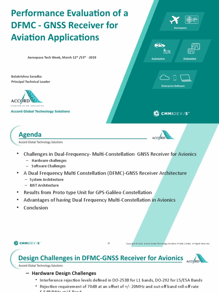 Performance Evaluation of DFMC-GNSS Receiver For Avionics Applications ...