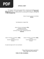 Sample Research Title Defense Presentation | PDF