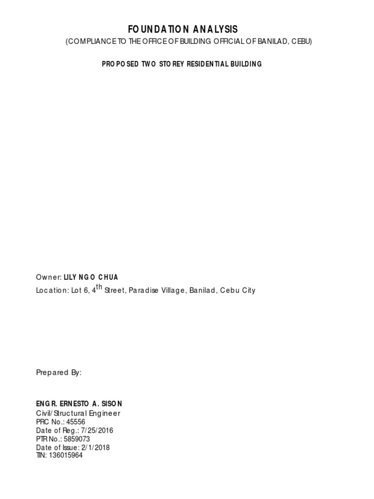 Complete Foundation Analysis | PDF | Beam (Structure) | Column