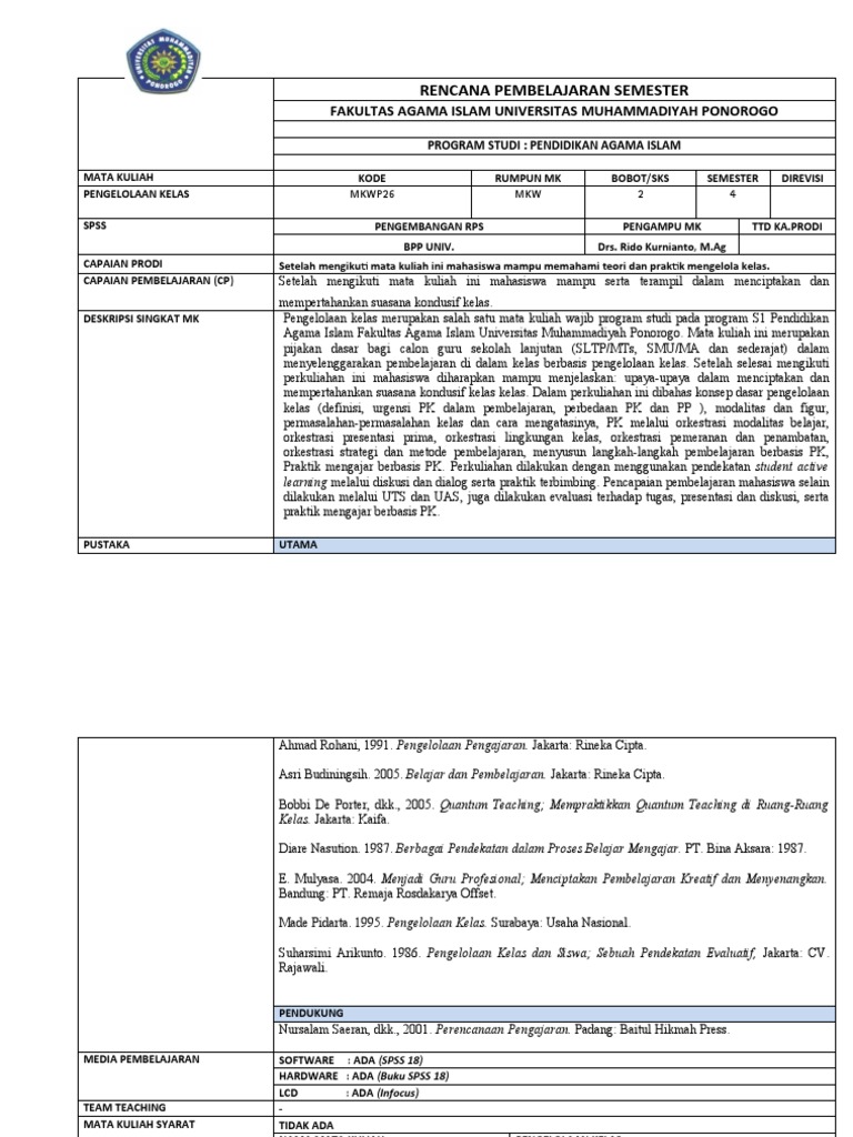 RPS Pai | PDF | Karier & Perkembangan | Seni