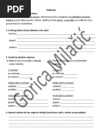 Glagolski I Imenski Predikat | PDF