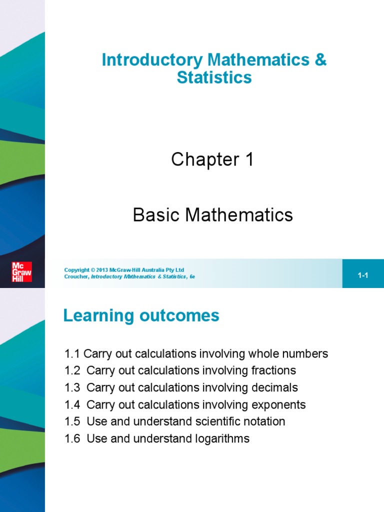 Introductory Mathematics & Statistics | PDF | Fraction (Mathematics ...
