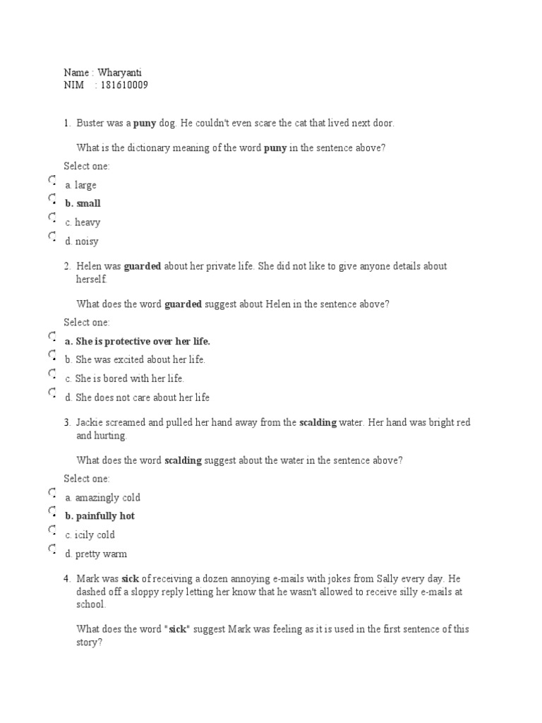 English Poetry Quiz | PDF