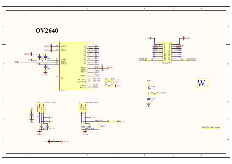 OV2640 Board-Schematic | PDF