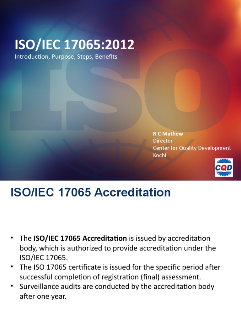 Introduction ISO 17065 | PDF | International Organization For ...