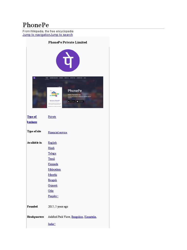 Phone Pe | PDF | Financial Technology | Finance & Money Management