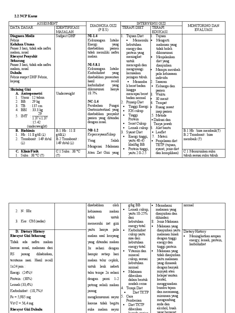 NCP Penyakit DHF | PDF