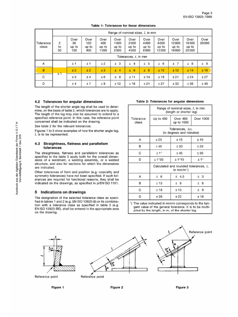 ISO 13920 - Tolerancia Linear | PDF