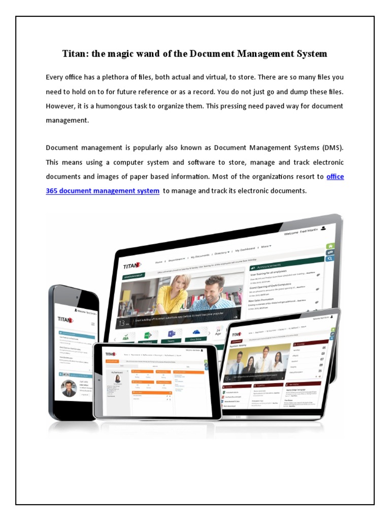 Titan: Streamlined Document Management | PDF | Share Point | Office 365