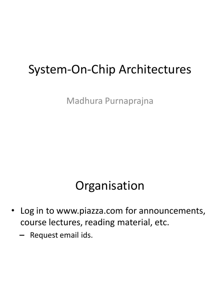 System On Chip Architecture Pdf Field Programmable Gate Array