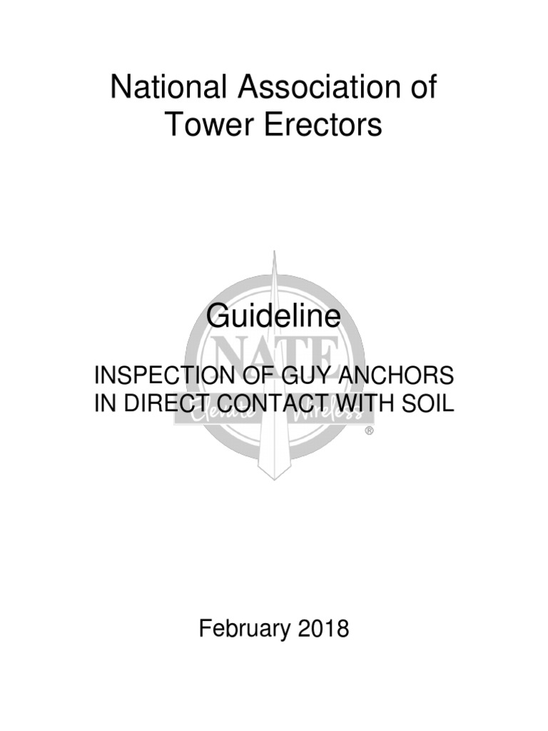 Guy Anchor Inspection Guidelines | PDF | Corrosion | Electrochemistry