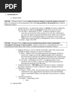 Character Evidence Chart | PDF | Witness Impeachment | Evidence (Law)